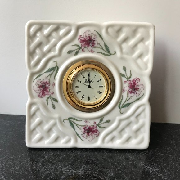 Belleek | Office | Belleek Country Trellis Clock | Poshmark
